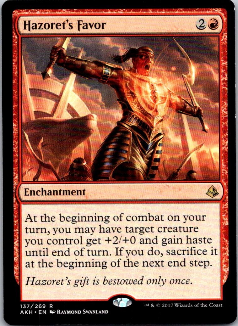Magic the Gathering Hazoret's Favor Amonkhet MTG Free Shipping! | eBay