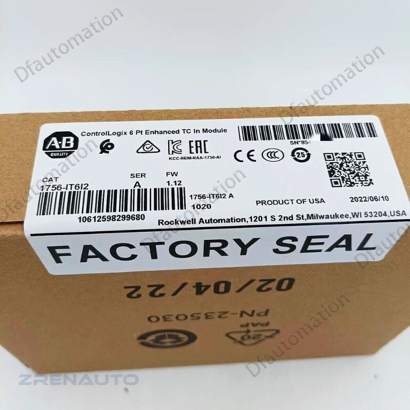 1756-IT6I AB New Factory Sealed SER A ControlLogix 6 Point Input Module ...