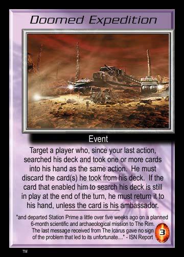 Babylon 5: Doomed Expedition [Ungraded] from set Severed Dreams B5 ...