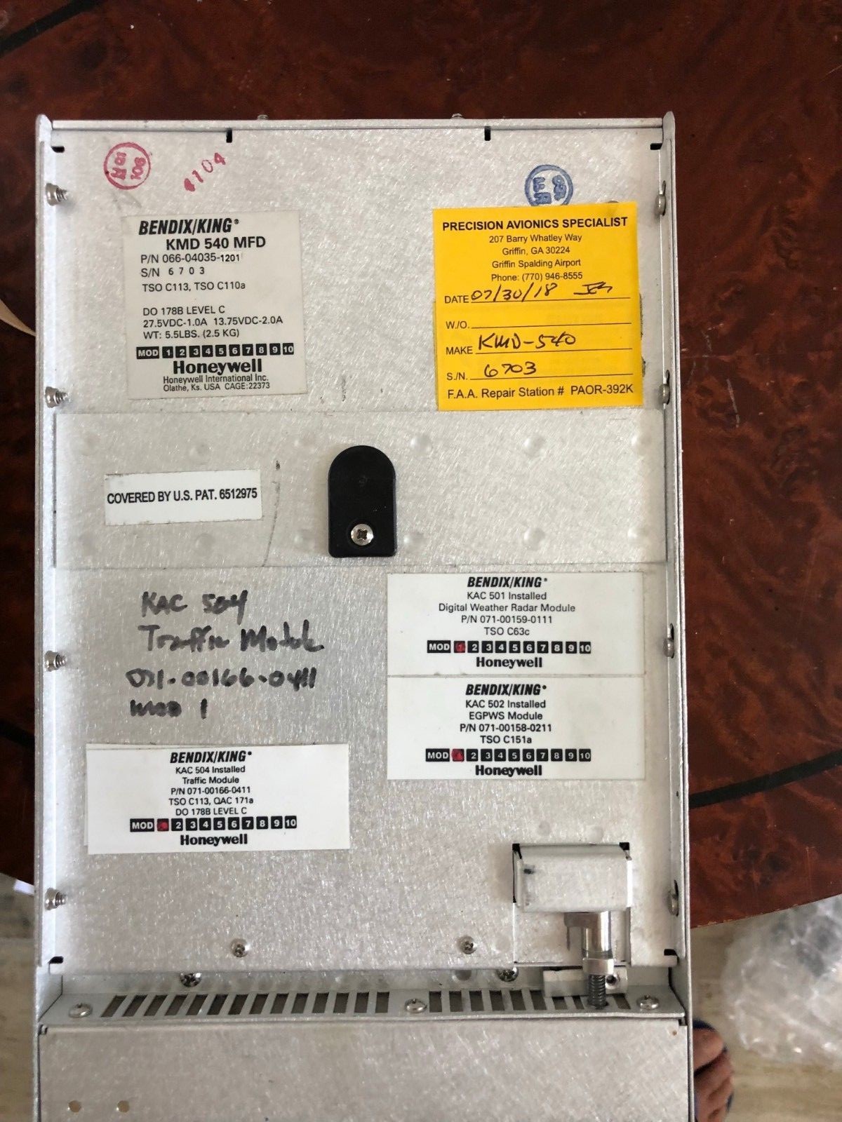 BENDIX/KING KMD-540 P/N 066-04035-0201 WITH KAC 501,502,503,504 MODULE ...