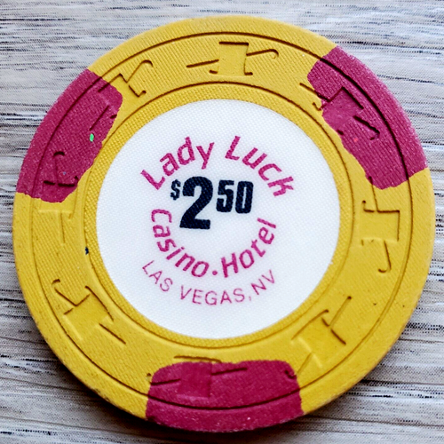 $2.50 Las Vegas Lady Luck Vintage Casino Chip | eBay
