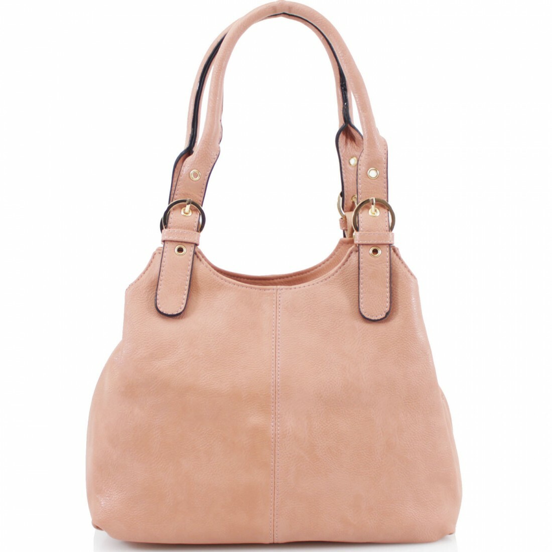 Ladies Buckled Three Sections Spacious Shoulder Handbag Women Crossbody ...