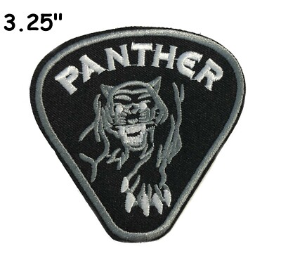 Cool Black PANTHER Face Embroidered iron-on / Sew On Patches WILD ...