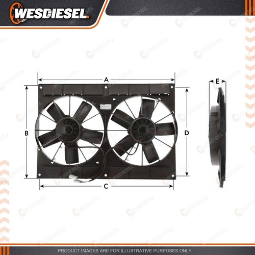 Spal Brand Airflow 24V Twin 11" Straight Blade Fan - Puller 15.1Amps | eBay