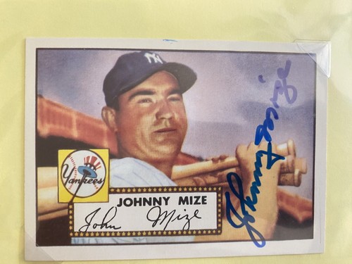 Johnny Mize autographed baseball card | eBay