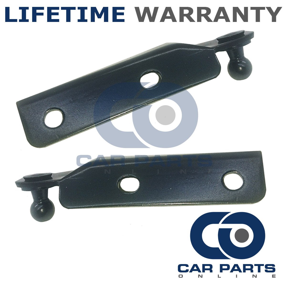 PAIR GAS STRUT END FITTINGS 10MM BALL PIN + BRACKET BLACK MULTI FIT ...