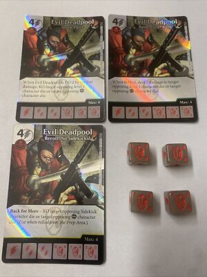 EVIL DEADPOOL Foil Rare CUR 4 Dice Deadpool Set Dice Masters | eBay