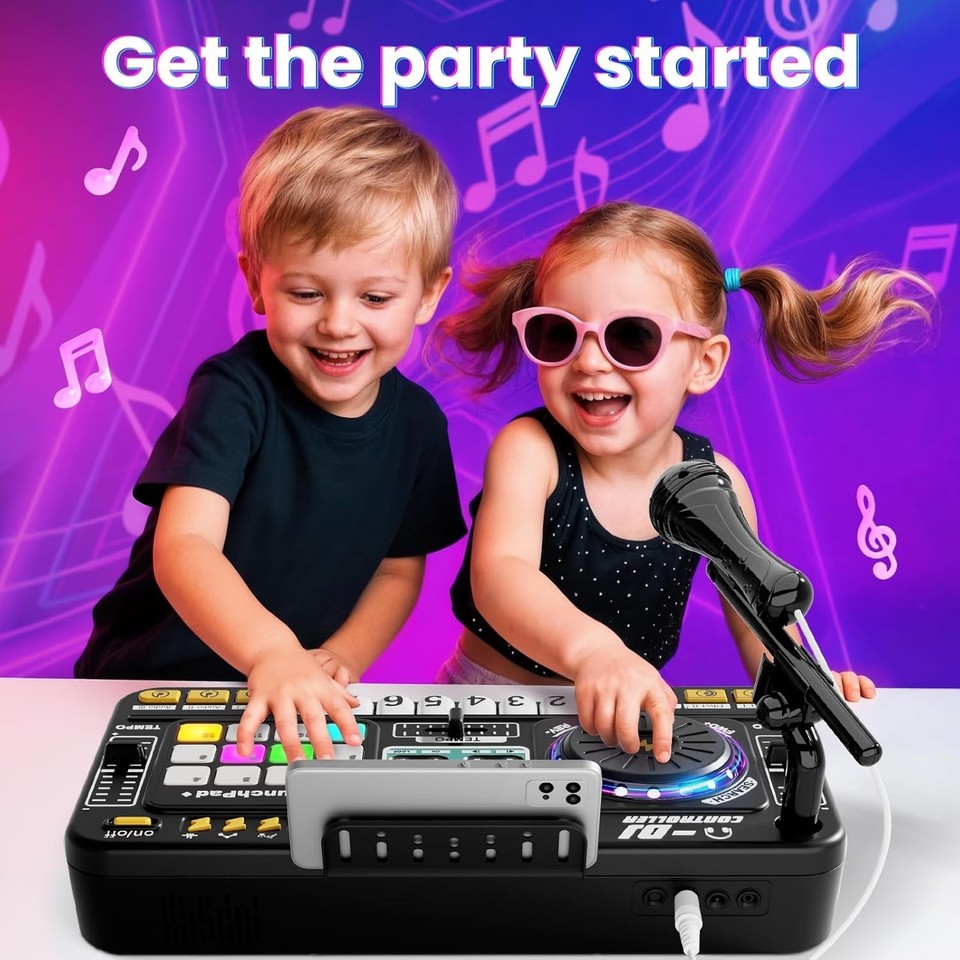 New Kids DJ Mixer Controller Baby and Toddler Toy Mix and Learn DJ ...