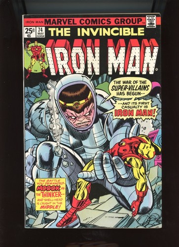 1974 Marvel, " Iron Man " # 74, M.O.D.O.K. appears on cover, U-PICK ...
