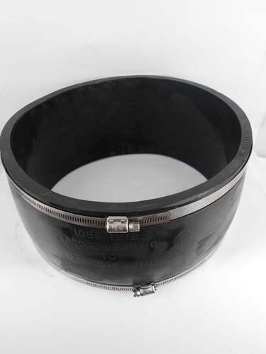 12"x12" Flexible Rubber Coupling 1056-1212 FERNCO CI/PLASTIC TO CI ...