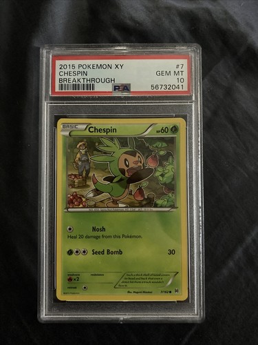Pokémon TCG Chespin BREAKthrough 7/162 Regular Common | eBay