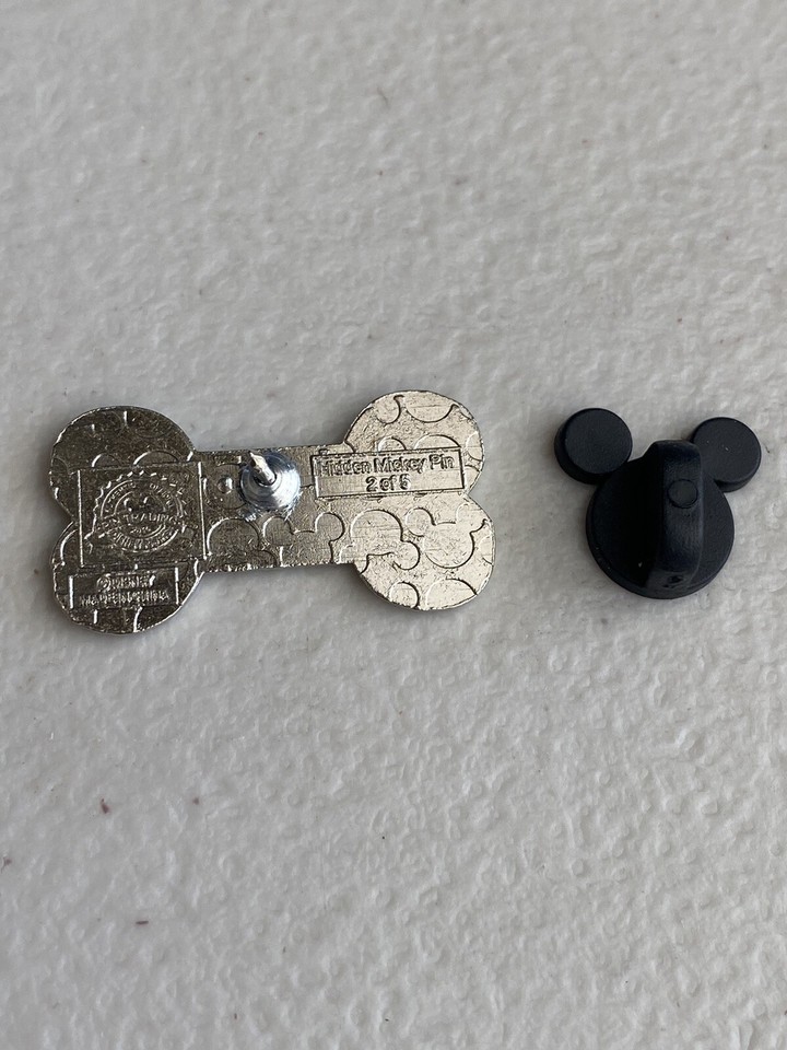 Disney Pin Dog Bone Bolt Chaser Pin Hidden Mickey Trading | eBay