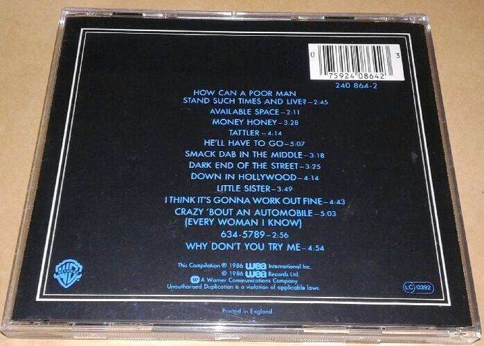 RY COODER-WHY DON'T YOU TRY ME TONIGHT-THE BEST OF-CD-(Country Rock ...