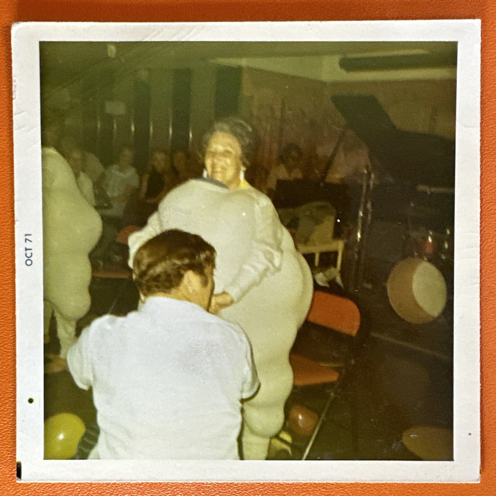 VINTAGE COLOR PHOTO Woman Getting Into Fat Suit Weird Bizarre, Photo ...