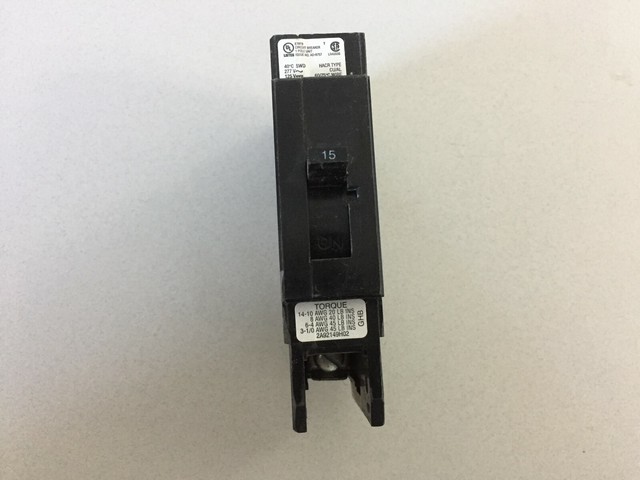 Eaton Cutler Hammer GHB1015 Industrial Circuit Breaker 15 Amp 1 Pole ...
