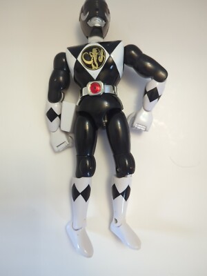 Mighty Morphin Power Rangers Black Ranger 8" Kick Action VINTAGE 1994 ...
