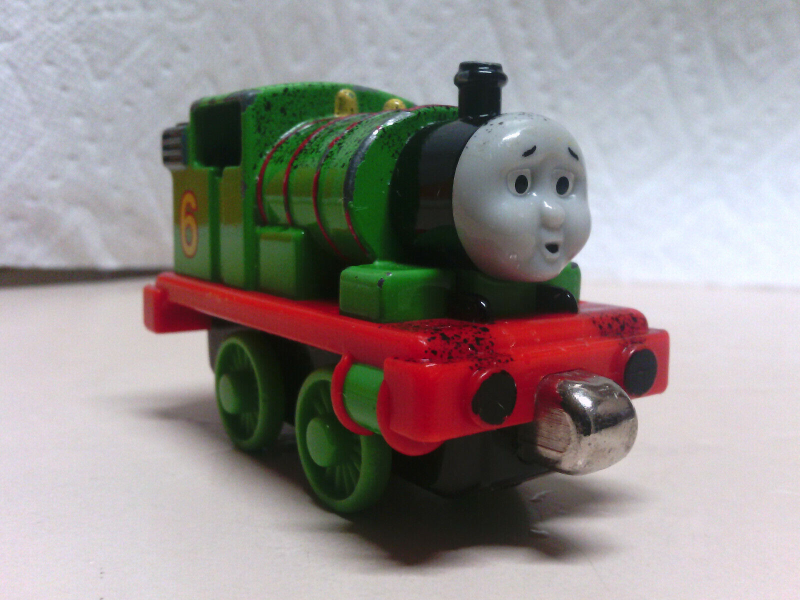 Thomas and Friends Take Along Dirty Tired Coal Dust Percy Diecast Metal ...