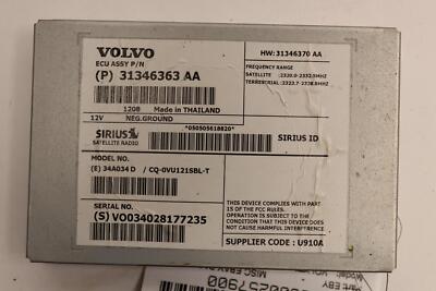 2011-2016 Volvo XC70 OEM Satellite Radio Tuner Receiver Sirius Module ...