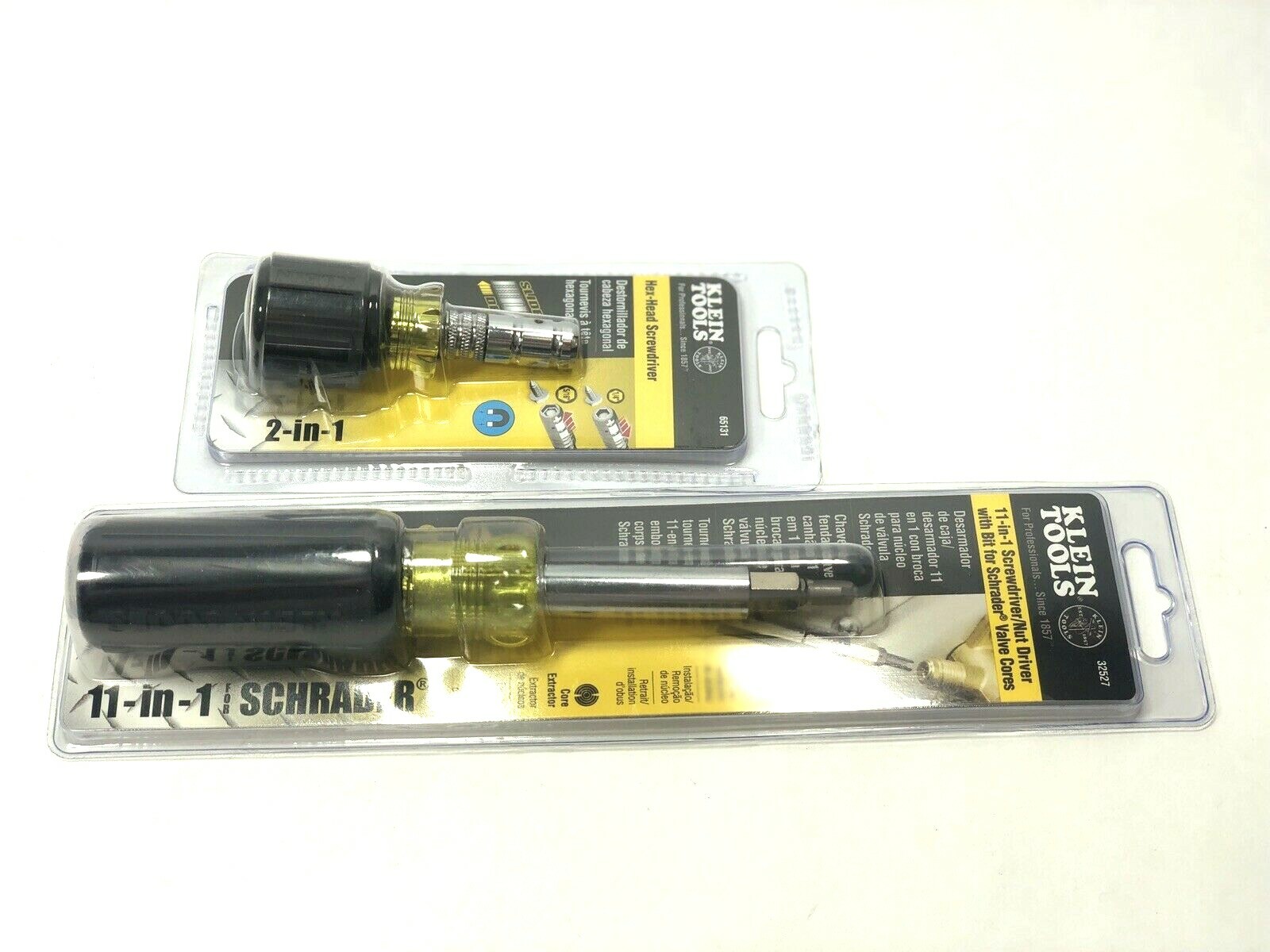 Klein 2-in-1 Hex Head Slide Driver Nut Driver 1/4 & 5/16 + 11-in-1 ...
