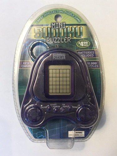 Sudoku Puzzler Electronic Game Handheld Mini Keychain 2006 Novelty Inc ...