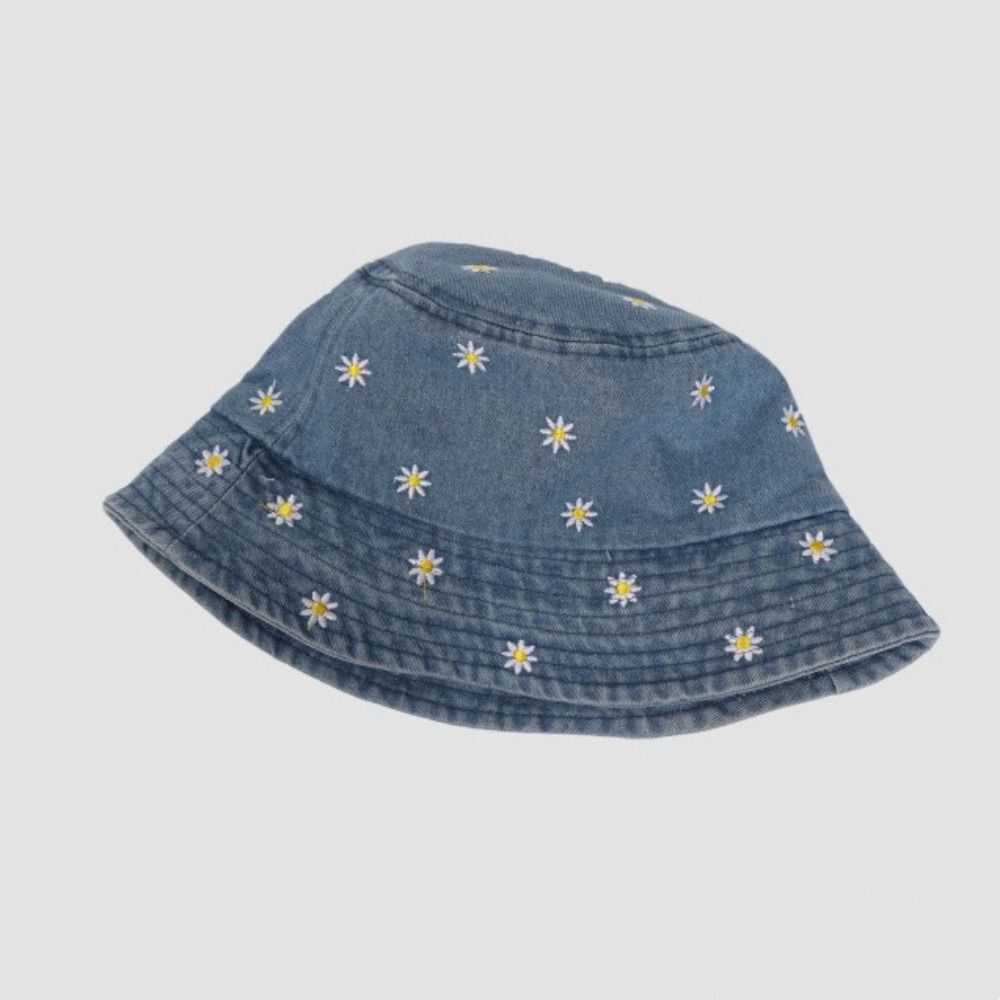 Sonnenschutz Fischer Hut Gewaschener Denim Eimer Hut Mode Sonnen kappe ...