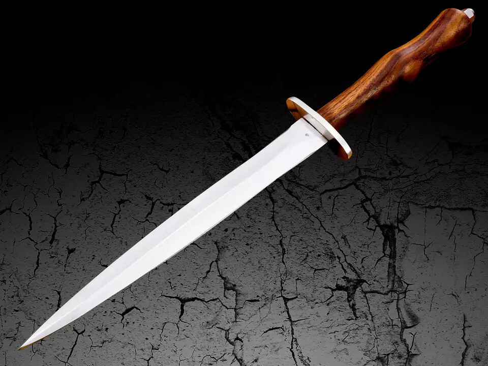 Arkansas Toothpick D2 Dagger Handmade D2 Dagger Hunting knife &Sheath ...