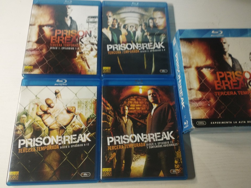 Prison Break Season 3 Complete - 4 X Blu-Ray Spanish English REGN ALL ...