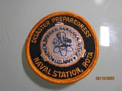 NAVAL STATION ROTA SPAIN DISASTER PREPAREDNESS PATCH | eBay