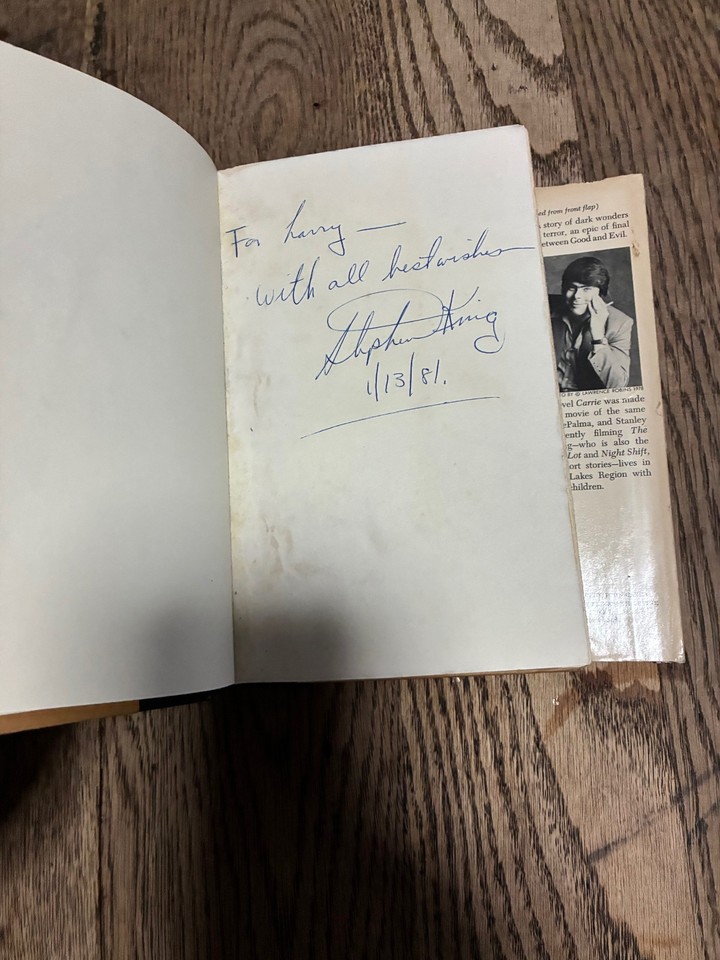 STEPHEN KING SIGNED/ "THE STAND"/FIRST EDITION/FIRST PRINTING/T39 ...