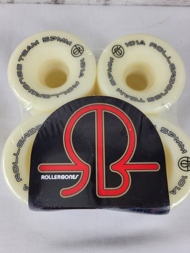RollerBones Team Logo Wheels 101a (White, 57MM) 57MM, White 8pk | eBay