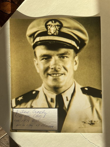 Portrait Photo + Signature WW2 US Navy Ace Pilot Ted Crosby | eBay