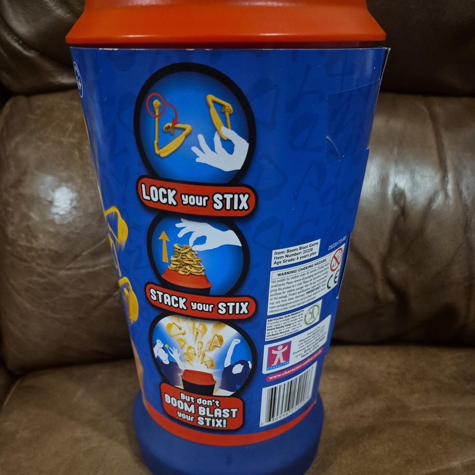 Boom Blast Stix Game Board Sticks Explosive High Stacks Kids Family ...