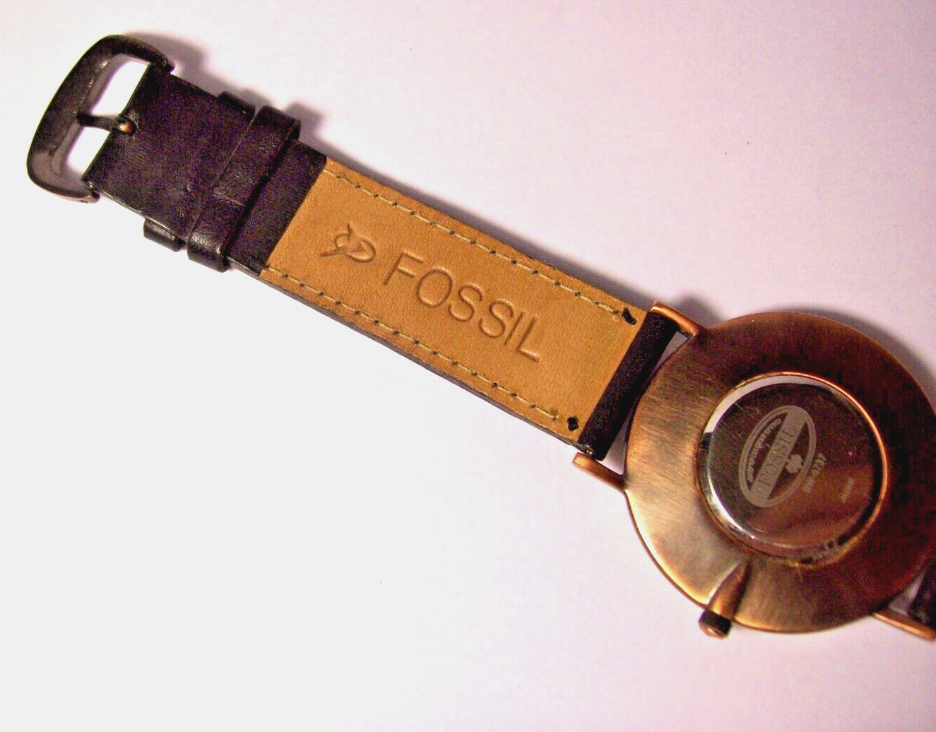 HTF Fossil Texas State Map Detailed Bw-6737 Copper Series Watch Battery ...