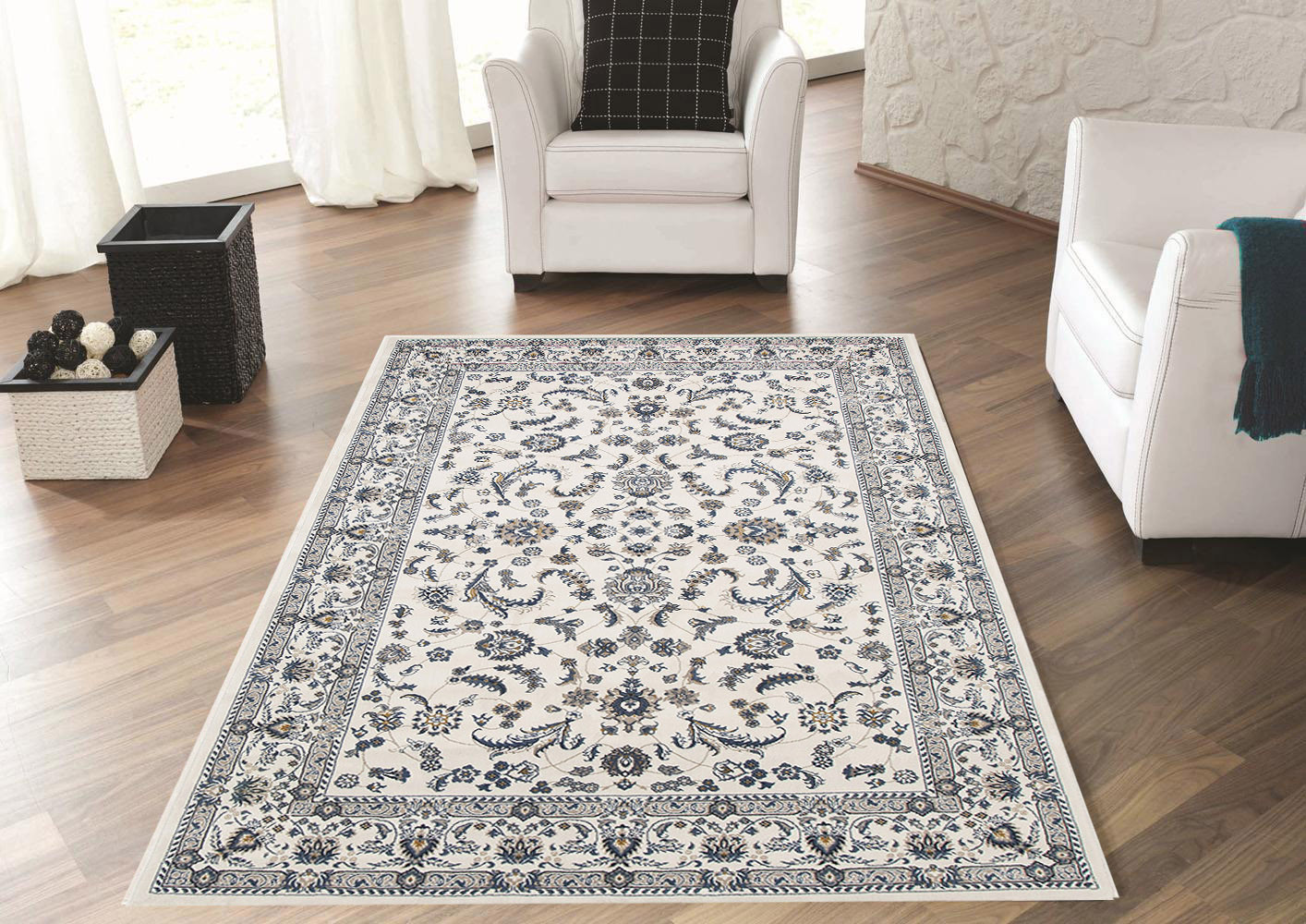 CASABA White Oriental Rug Large Floor Mat Carpet 1.000.000 Points FREE ...