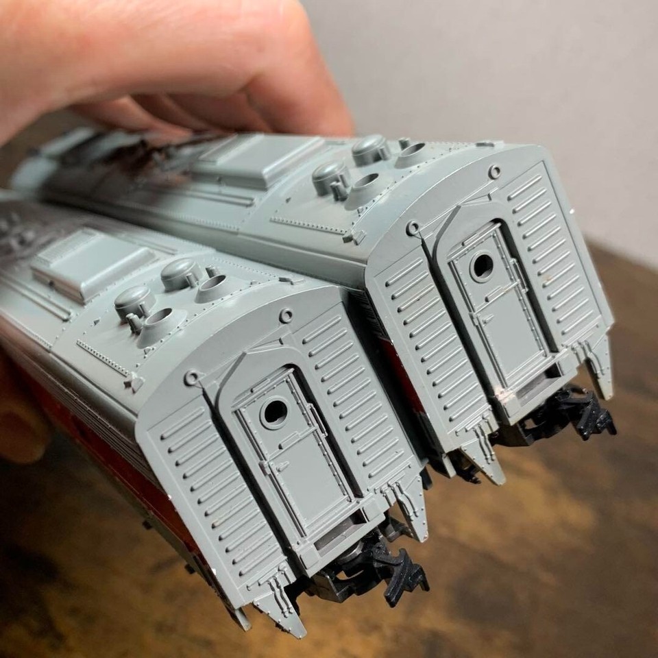 Rivarossi Monon Emd F7 Two Unit Train Set K738 Made In Italy HO Scale ...