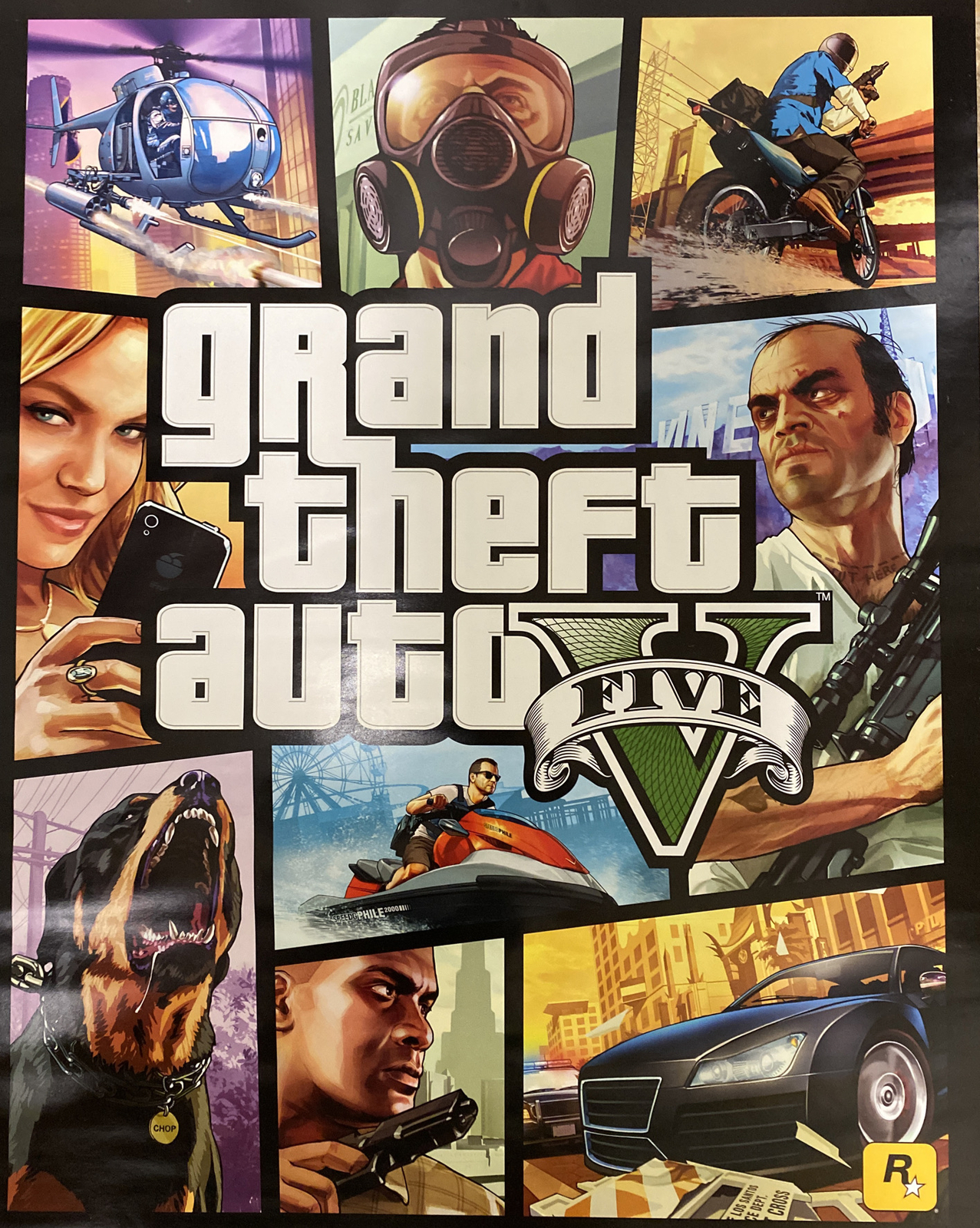 2013 GameStop RELEASE DAY Poster Grand Theft Auto 5 V (Free With ...