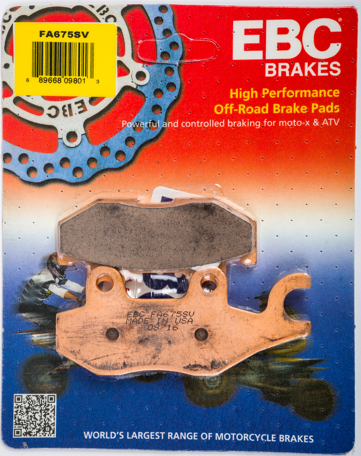 EBC 1 Pair SV Series Severe Duty Brake Pads MPN FA675SV | eBay
