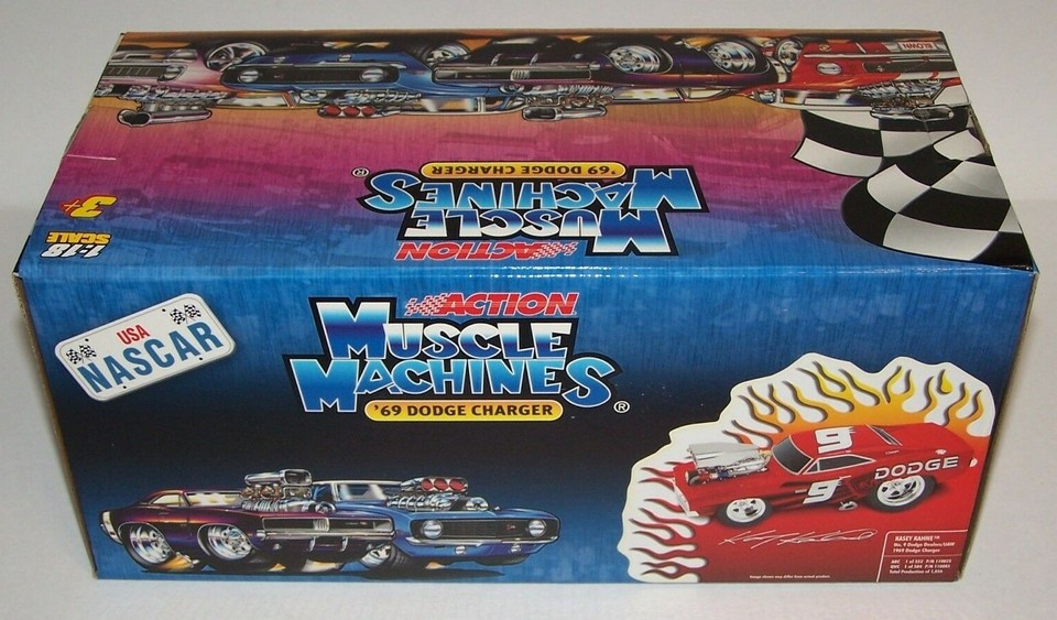 Action Muscle Machines 69 Dodge Charger 1:18 Scale USA Nascar NIB | eBay