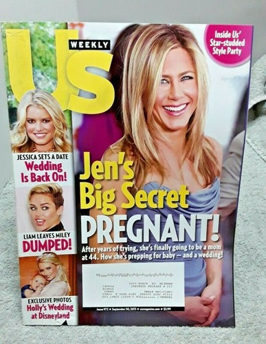 US Weekly Magazine September 2013 Jennifer Aniston Miley Cyrus Jessica ...