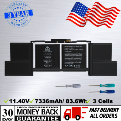 A1990 A1953 Battery For MacBook Pro 15" Touch Bar EMC 3215 3359 Mid ...