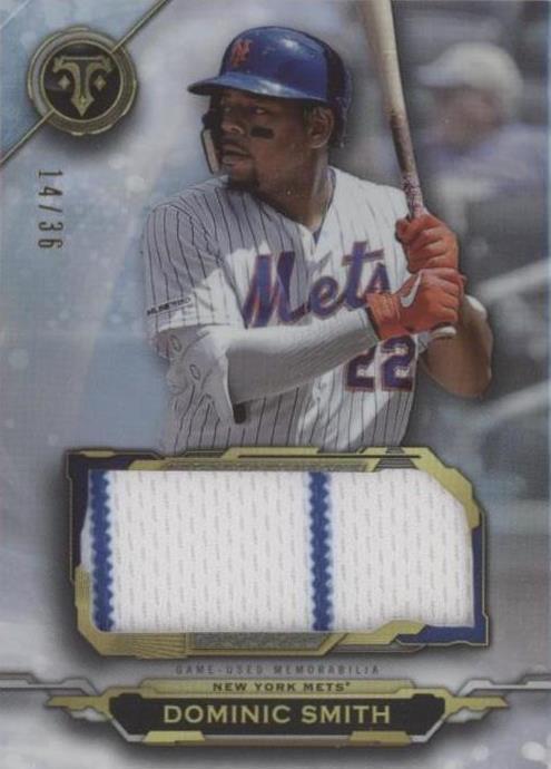 2019 Topps Triple Threads - Single Jumbo Relics Dominic Smith #SJR-DS3 ...