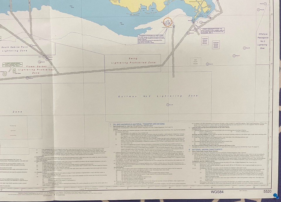 Admiralty 5520 MARINERS ROUTEING GUIDE GULF OF MEXICO CHARTS MAP ...