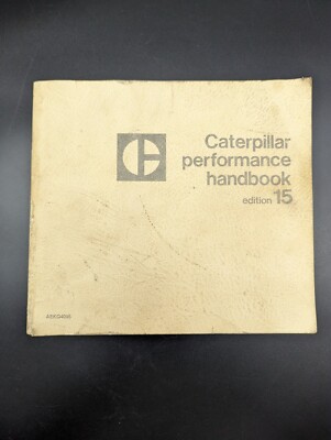 Manuals & Books - Caterpillar Performance Handbook Edition