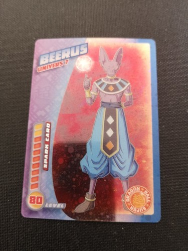 Beerus Univers 7 Spark Card Carte Panini Dragon Ball Super #82 | eBay