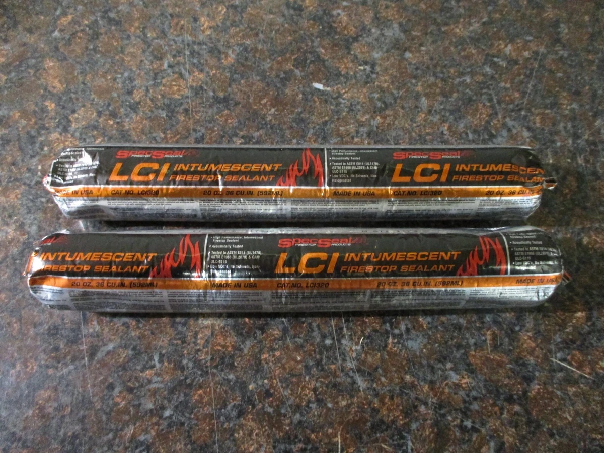 2PK SPECSEAL LCI Intumescent Firestop Sealant Fire Barrier, 50% OFF