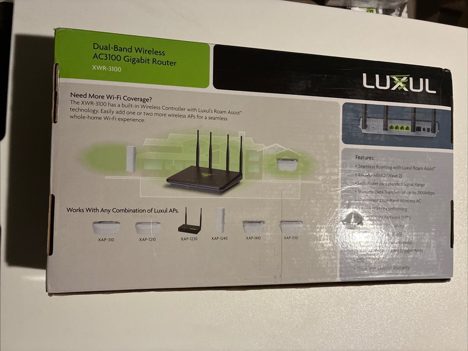 Luxul XWR-3100 Dual Band Wireless AC3100 Router Open Box New Unused | eBay