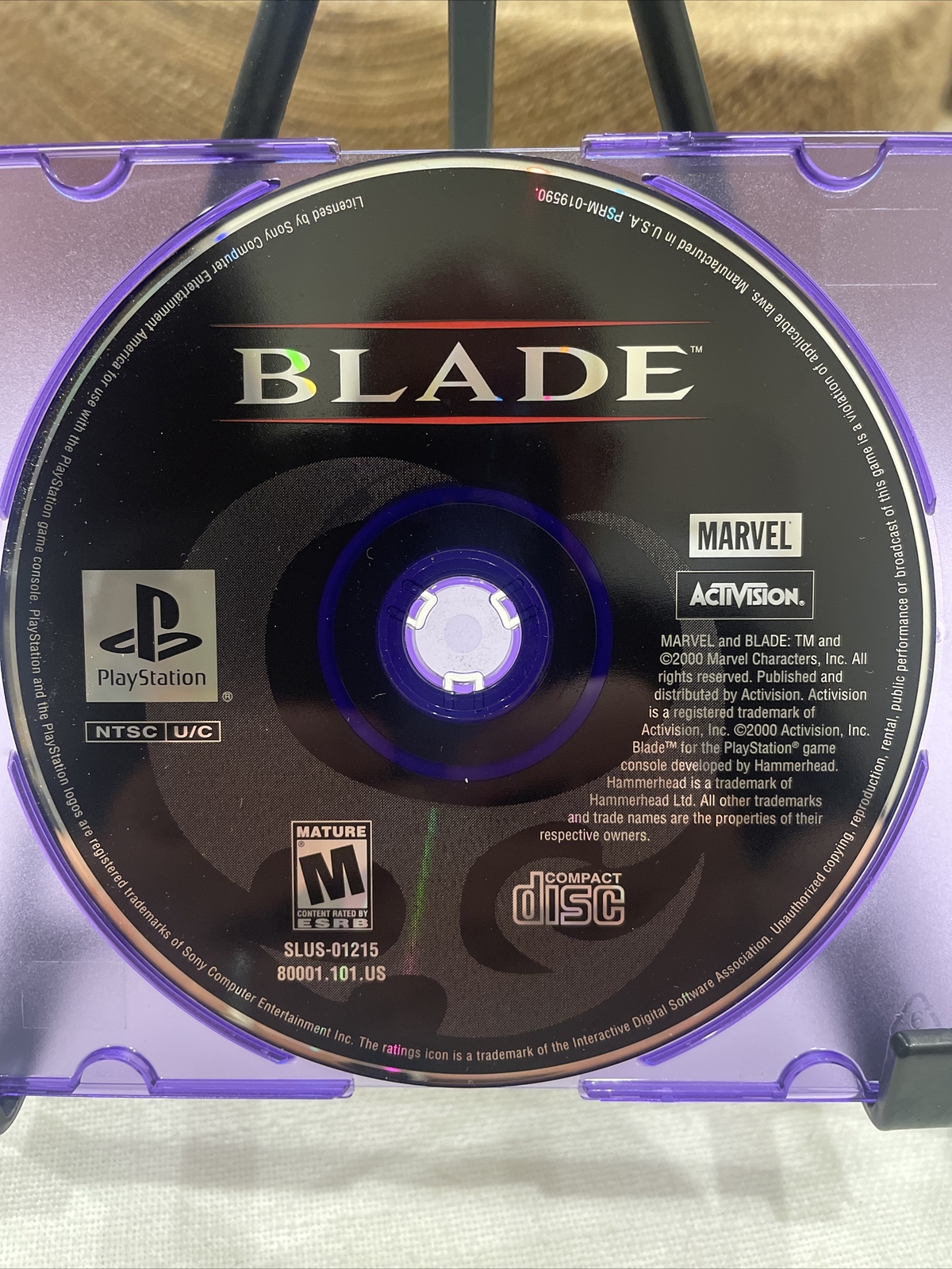 Blade (Sony PlayStation 1, 2000) PS1 MINT! Disc Only! Ships FREE! Rare ...