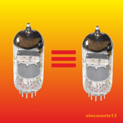 EF183 TESLA STRONG MATCHED PAIR PENTODE TUBE TESTED NOS = 6EH7 = 6F25 ...