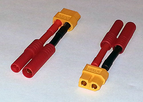 HXT 4mm Bullet to XT60 Female Battery Connector Adapter Lipo 2PCS Ships ...