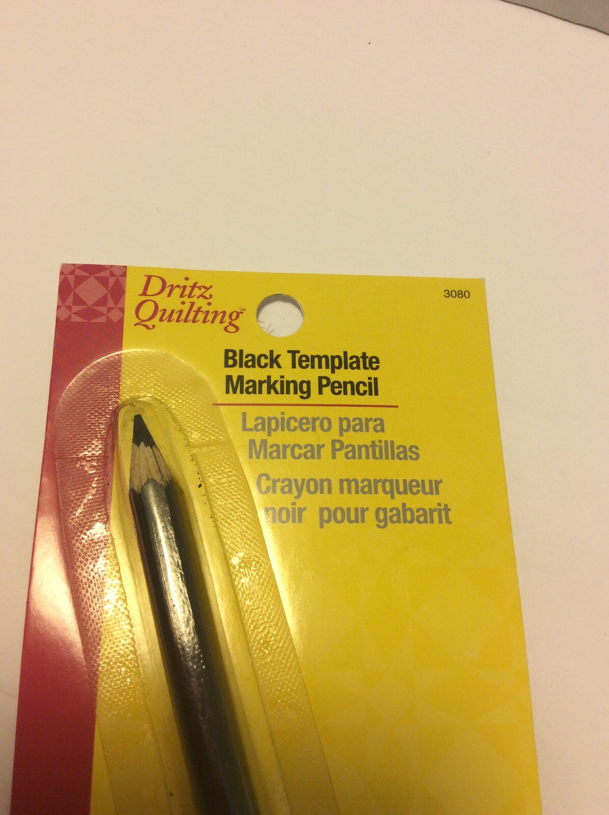 Dritz Water Soluble Black Template Marking Pencil Design Quilting ...